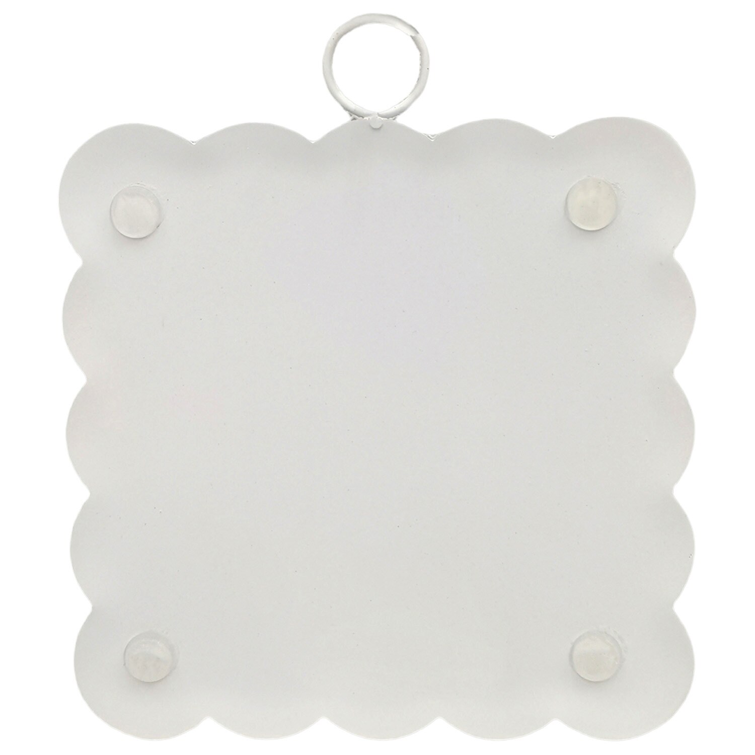 Mini Scallop Art Pink Boxwood Bunny by The Round Top Collection