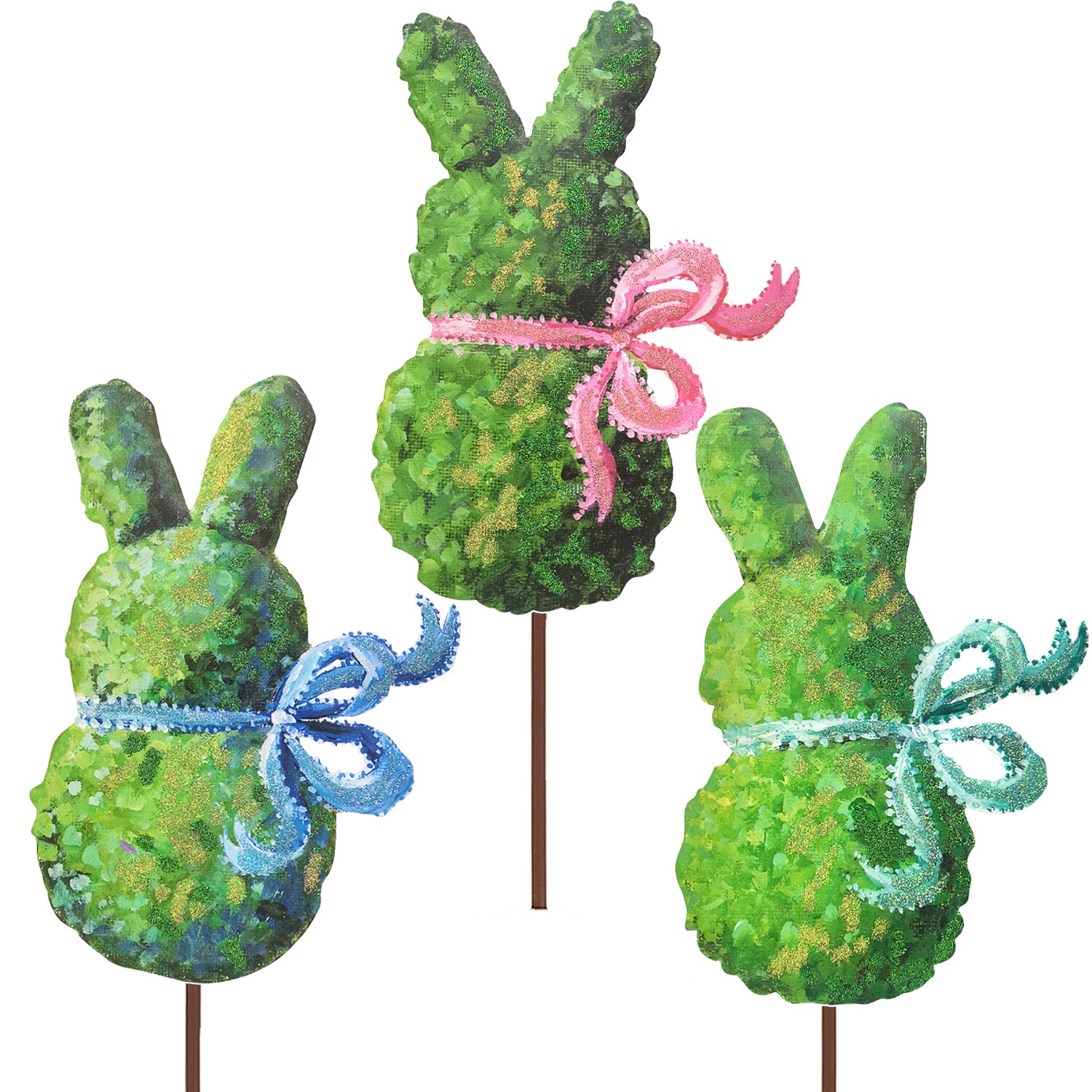 Boxwood Bunnies by The Round Top Collection