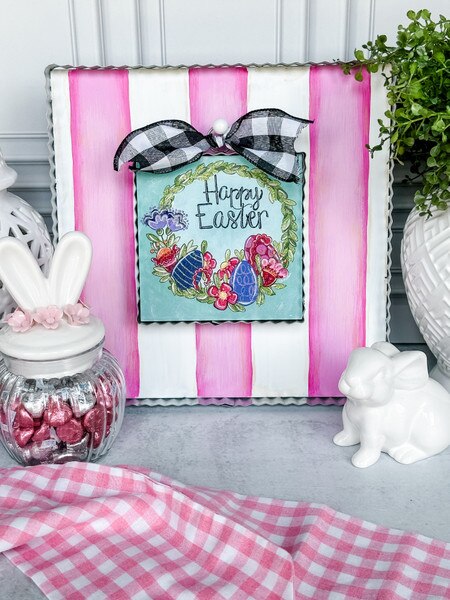 Mini Art Happy Easter Wreath by The Round Top Collection
