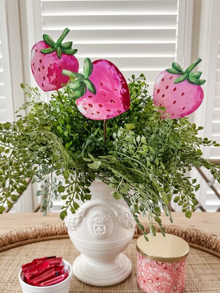 Mini Pink Strawberries by The Round Top Collection