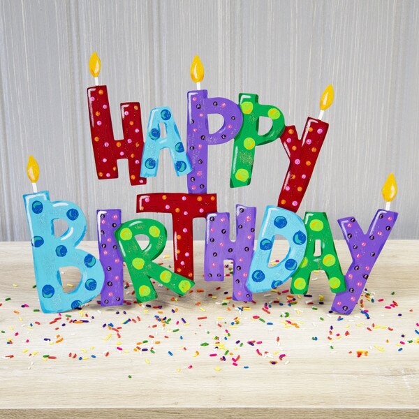 Pile of Happy Birthday by The Round Top Collection