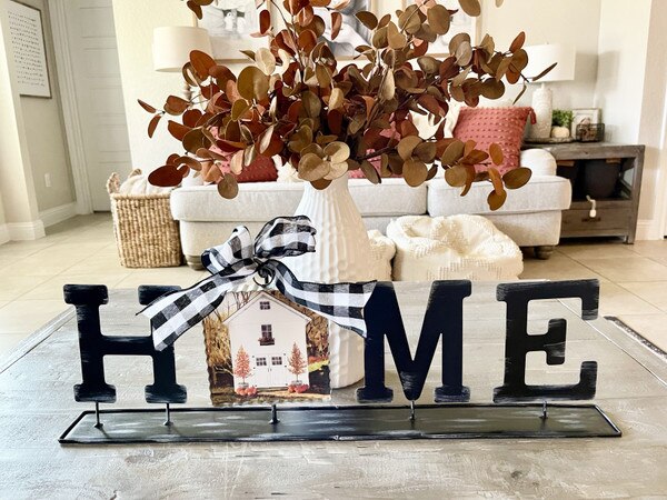 "HOME" Gallery Display Table piece by The Round Top Collection