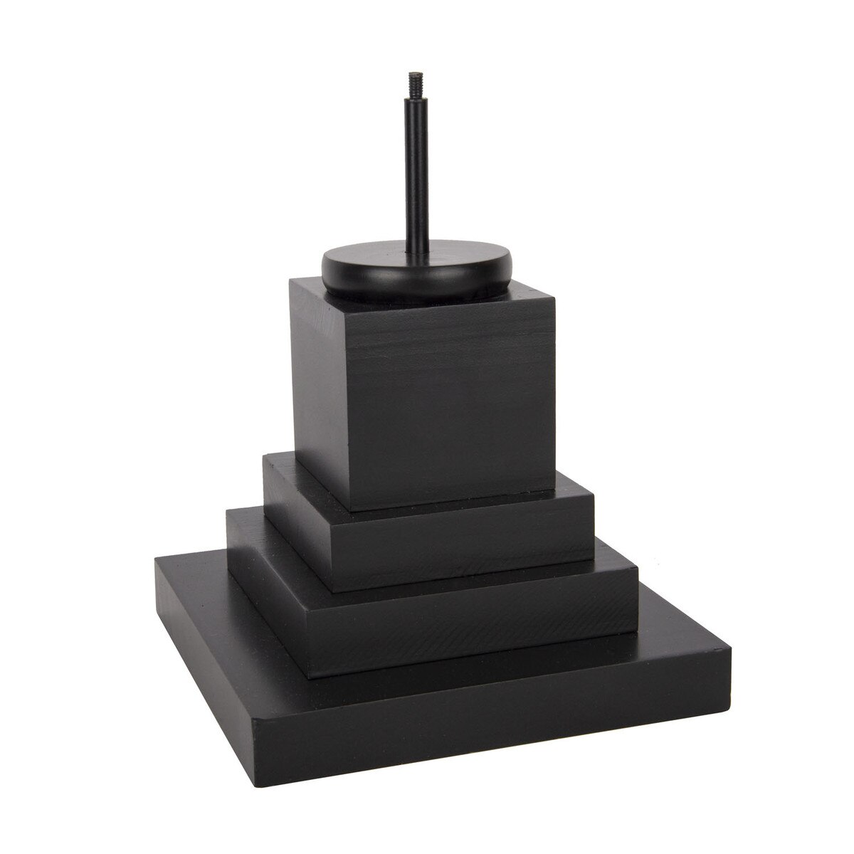 Black Wood Display Pole Short by The Round Top Collection