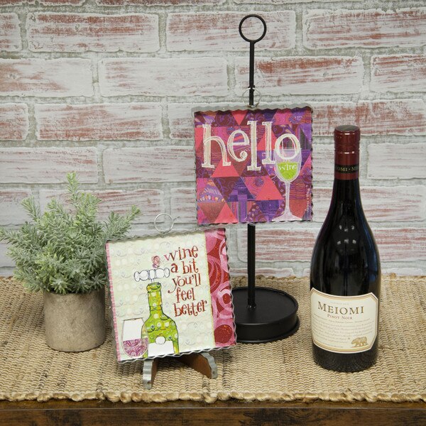 Mini Art Three Lemon "Hello Wine" by The Round Top Collection